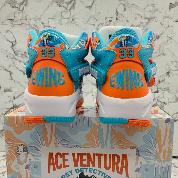 Patrick Ewing Shoes Mens Rogue X Ace Ventura 33 Hi X Mache Teal Orange White Sneaker Poshmark